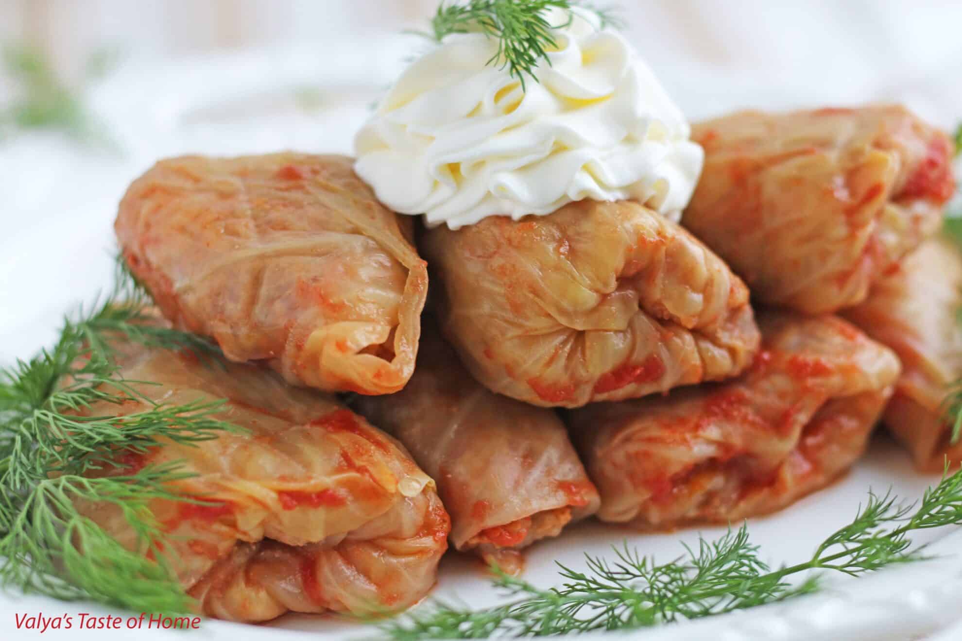 Cabbage Rolls - Golubtsi - Valya's Taste of Hoeme