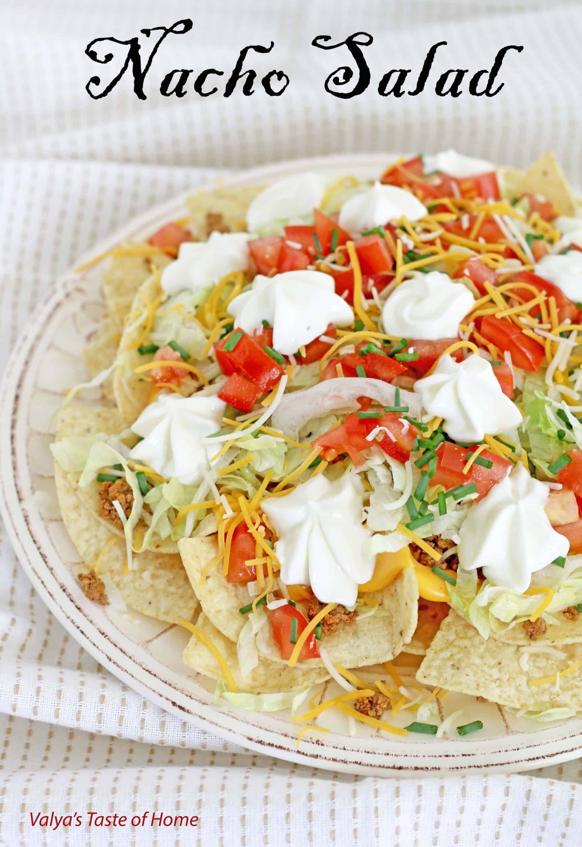 Nacho Salad Recipe - Valya's Taste of Home