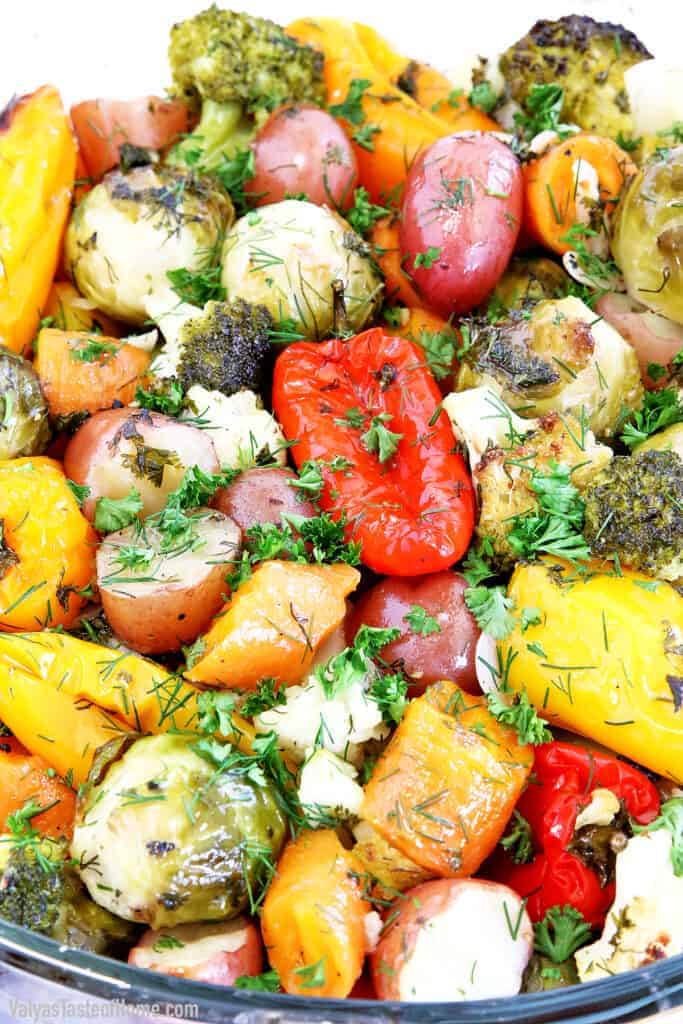 Simple Roasted Mixed Vegetables Recipe - Valya's Taste of Home