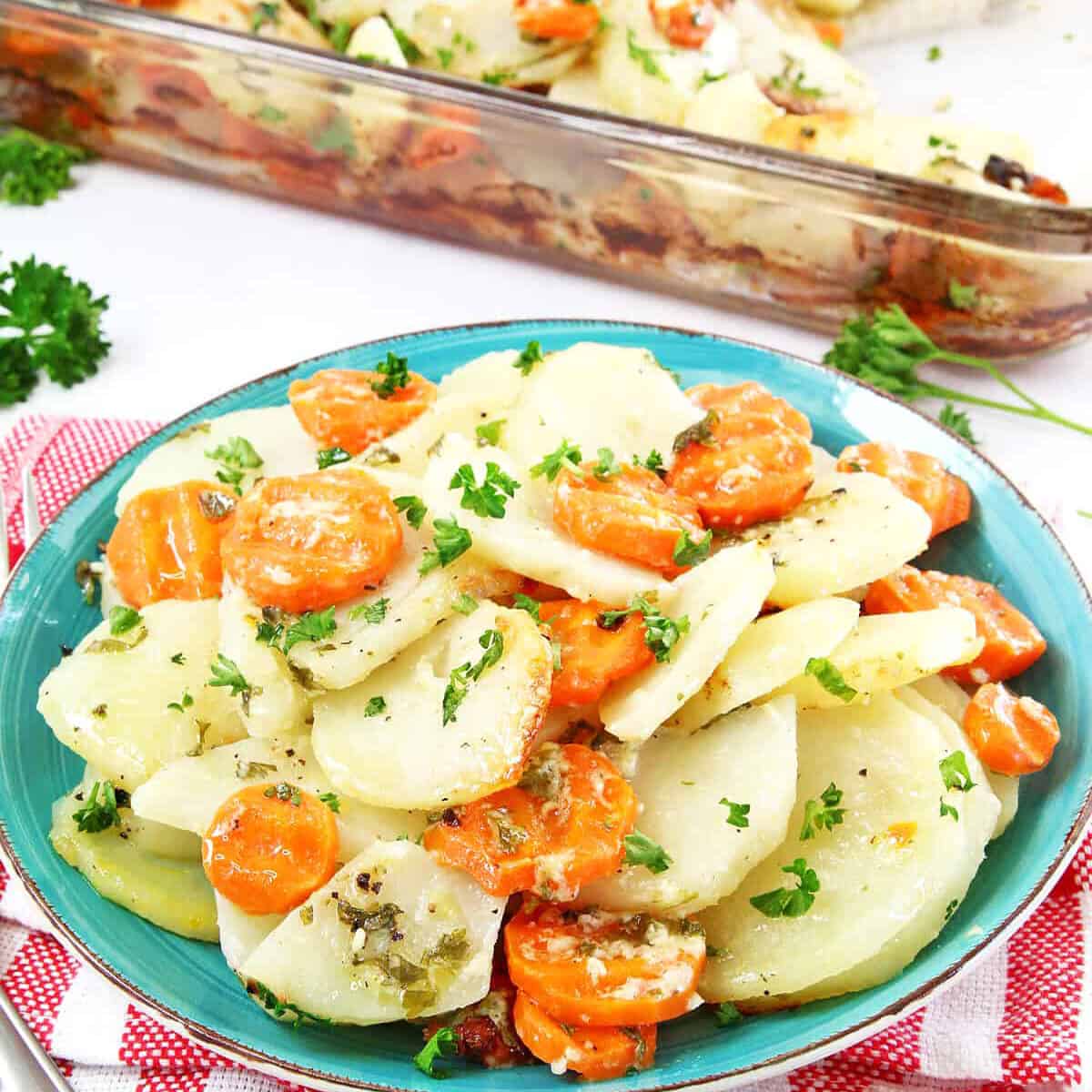 Scalloped Potatoes with Carrots