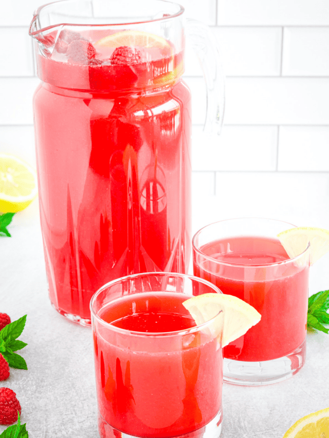 Fresh Raspberry Lemonade - Valya's Taste of Home