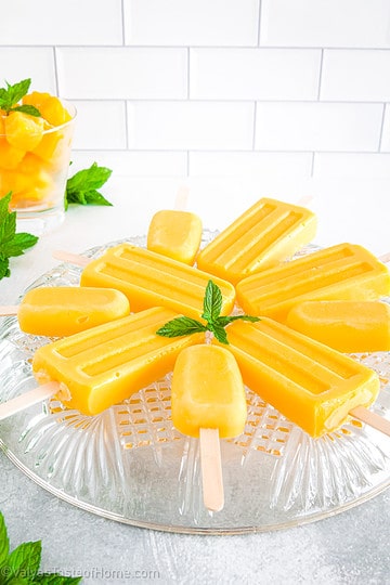 Mango Popsicles (Super Easy Homemade Icy Treats!)