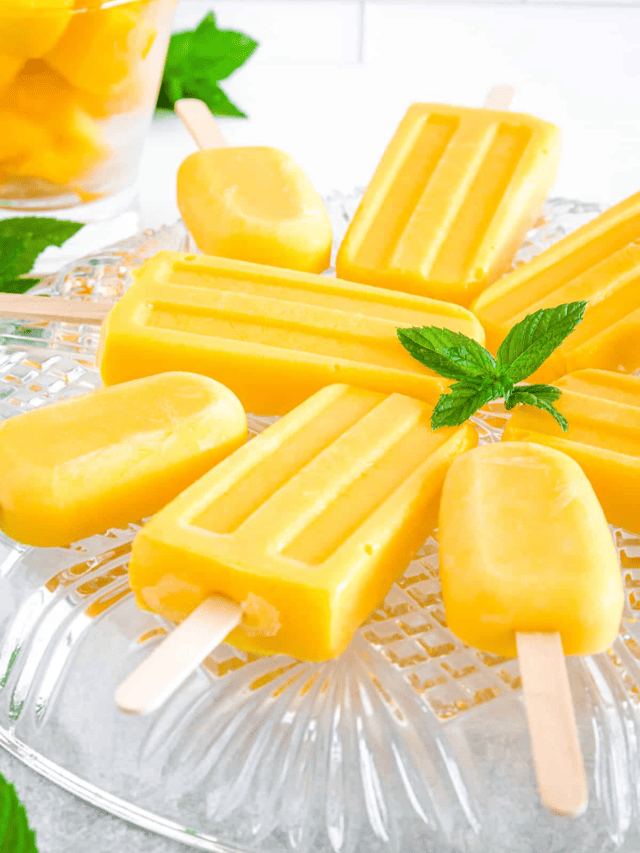 The Tastiest Mango Popsicles - Valya's Taste of Home