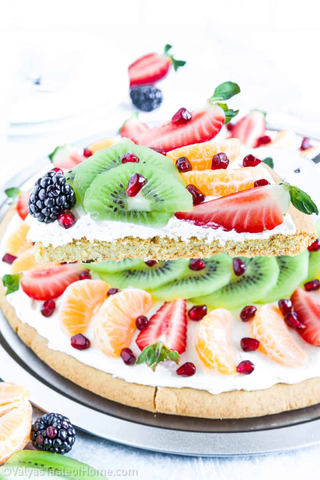 Sugar Cookie Fruit Pizza (Easy + Customizable Recipe) - Valya's Taste ...
